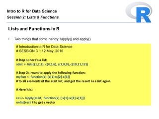 Introduction to R for Data Science :: Session 3 | PDF