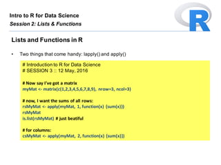 Introduction to R for Data Science :: Session 3 | PDF