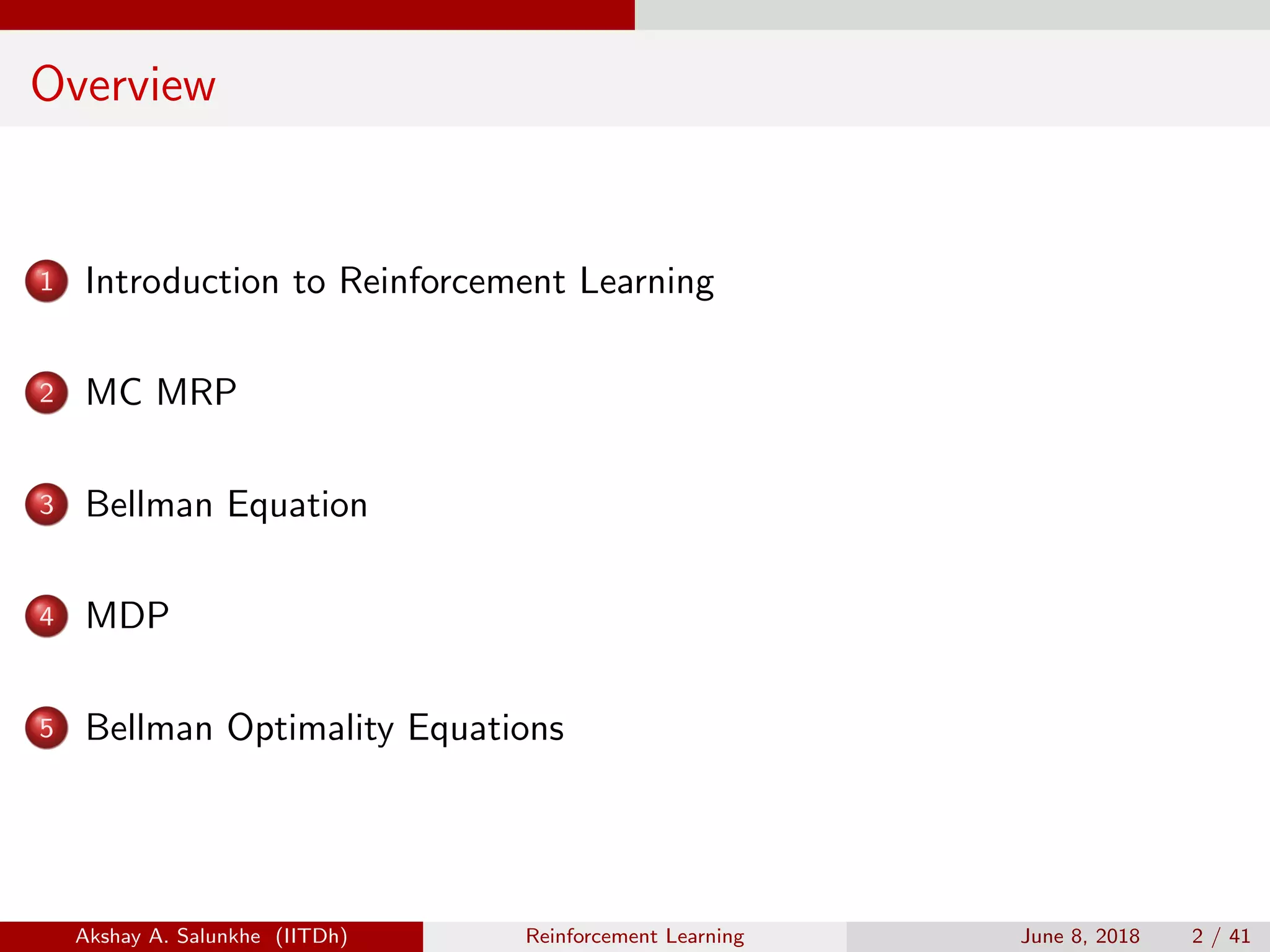 Introduction To Reinforcement Learning Pdf Physics Science