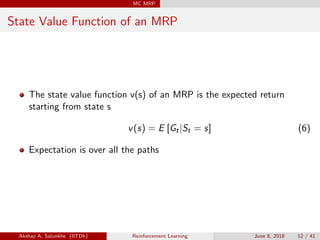 Introduction to reinforcement learning | PDF