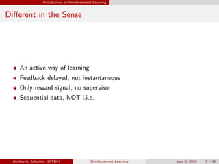 Introduction to reinforcement learning | PDF | Physics | Science