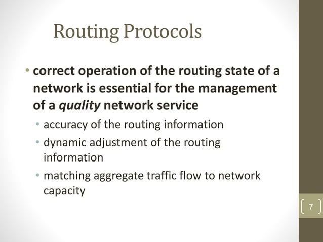 Internet Protocol Routing | PPT