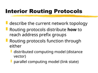 introduction of IP routing in routing protocol | PPT