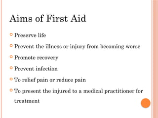 Introduction to SAFETY AND FIRST AID.... | PPTX