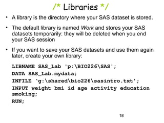 INTRODUCTION TO SAS | PPT