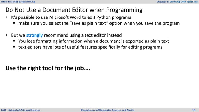 Intro_script_1_1programmingonfirstchaptwrinc | PDF | Programming Languages | Computing