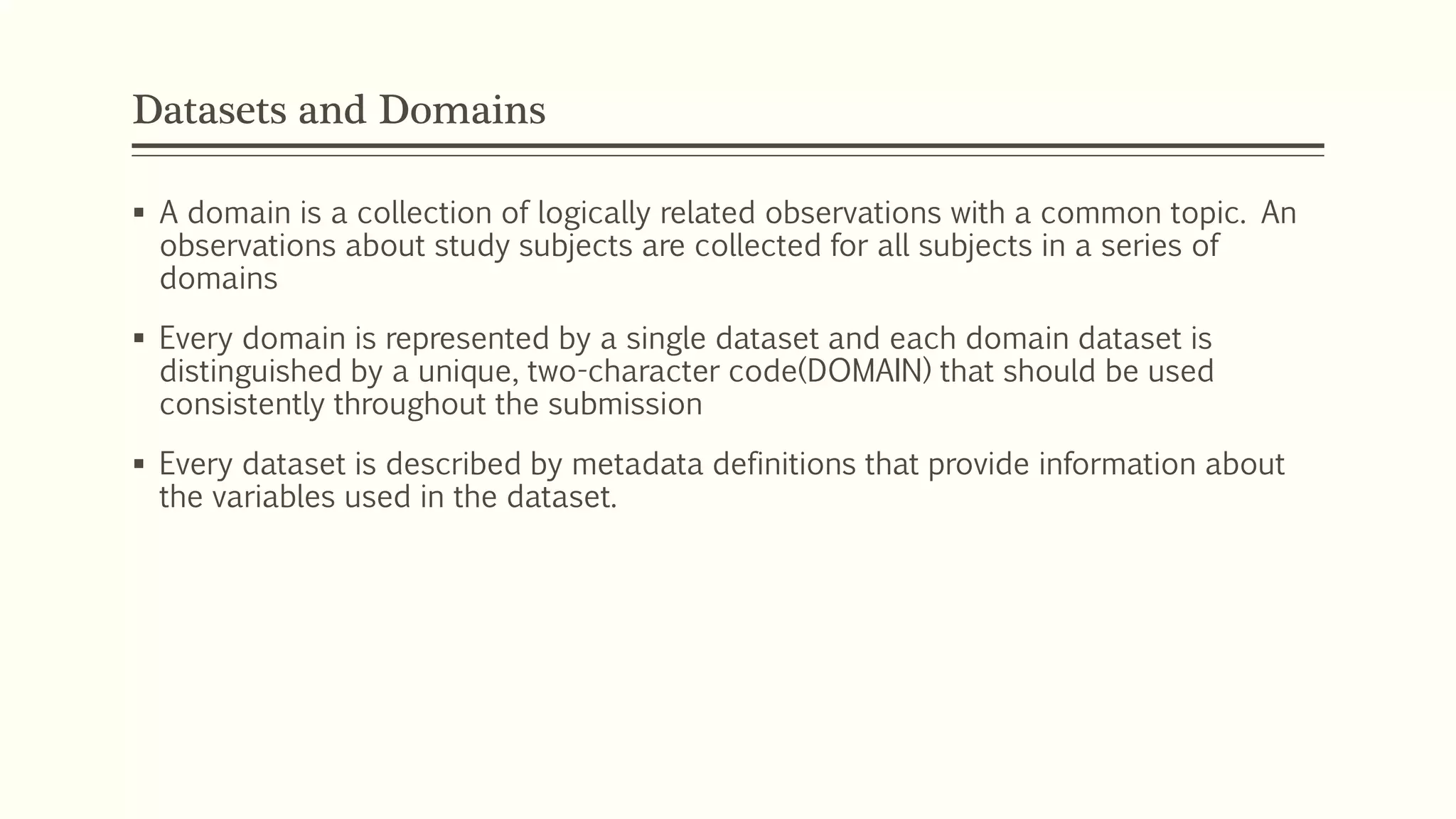 Introduction to SDTM | PPTX