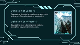 Introduction to SENSORS AND ACTUATORS for beginners | PPTX