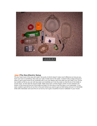 Intro separate hydrogen and oxygen from water through electrolysis | DOC