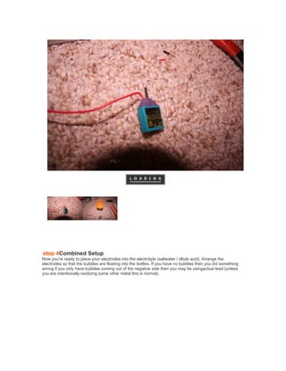 Intro separate hydrogen and oxygen from water through electrolysis | DOC