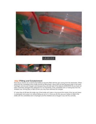 Intro separate hydrogen and oxygen from water through electrolysis | DOC