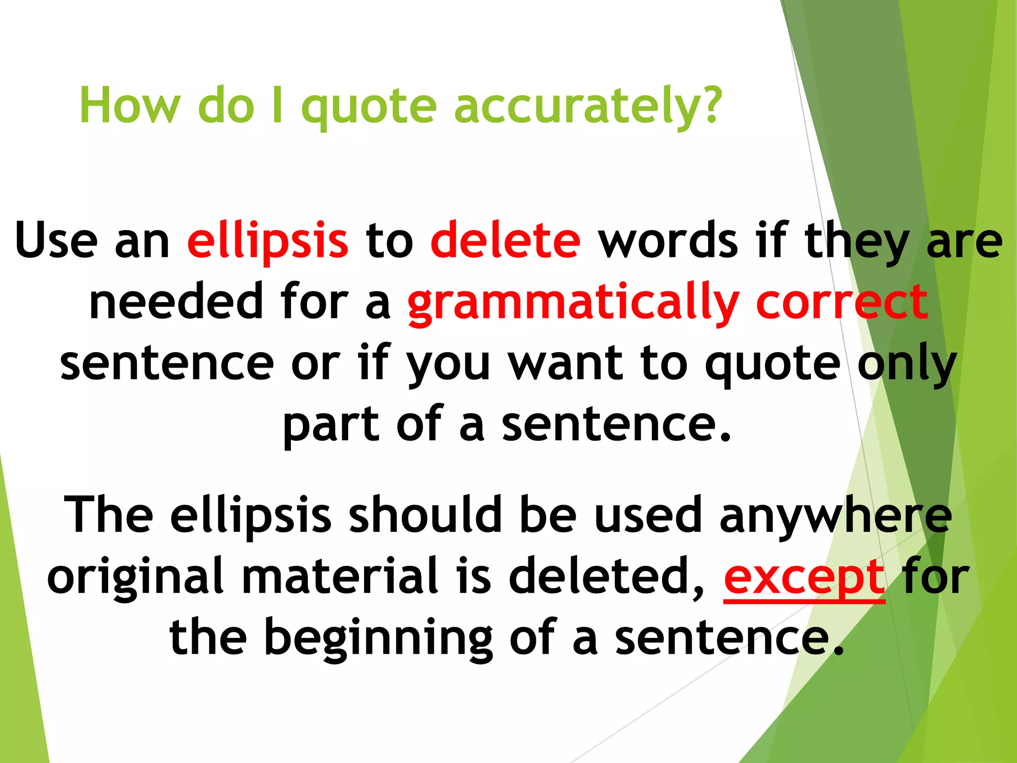 MLA Introductory Signals & Parenthetical Citations | PPTX