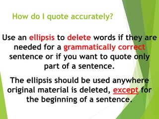 MLA Introductory Signals & Parenthetical Citations | PPTX