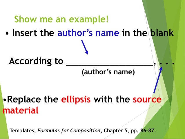 MLA Introductory Signals & Parenthetical Citations