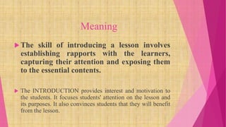 Introduction skill | PPTX