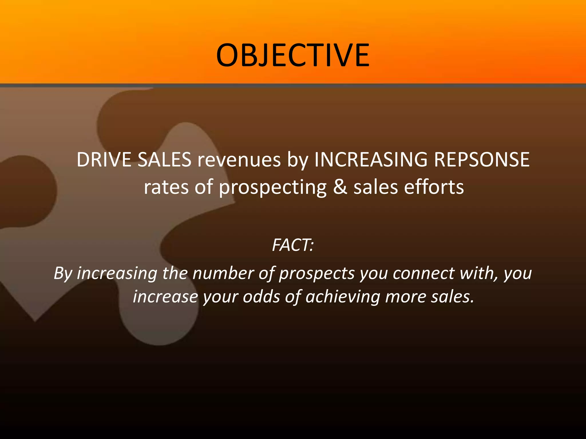 CREATIVE IDEAS; TANGIBLE and INNOVATIVE SALES & PROSPECTING STRATEGIES ...