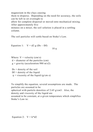 Intro Soils – Lab 2 Soil Texture, Density, and Porosity .docx