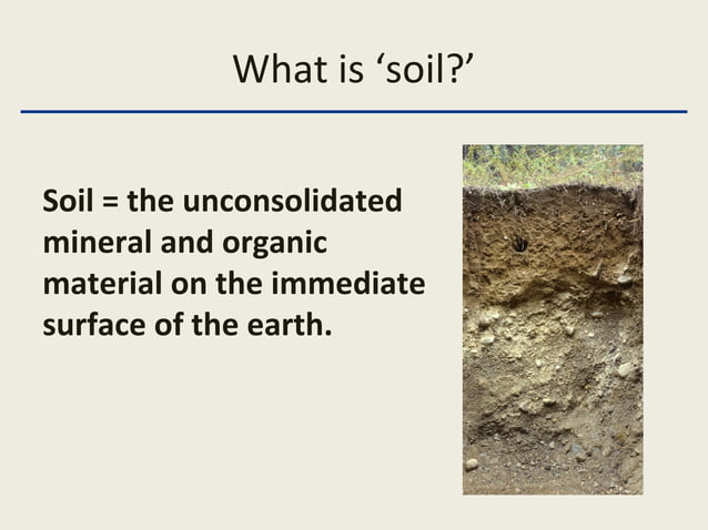 Intro Soils Lecture 1a | PPT