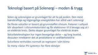 Intro solenergi anlegg bolig v1.2 | PPT