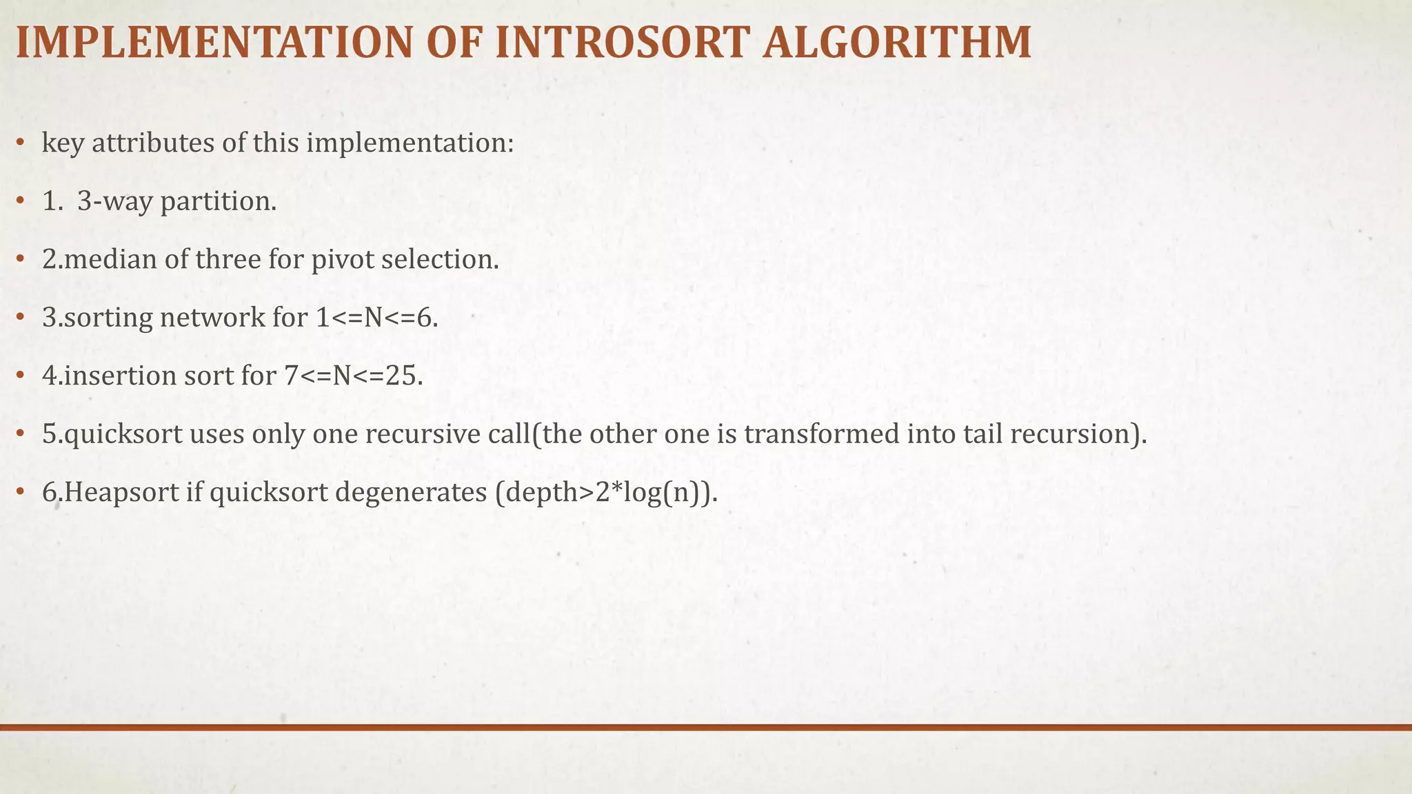 Introsort or introspective sort | PDF
