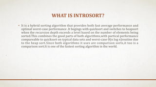 Introsort or introspective sort | PDF