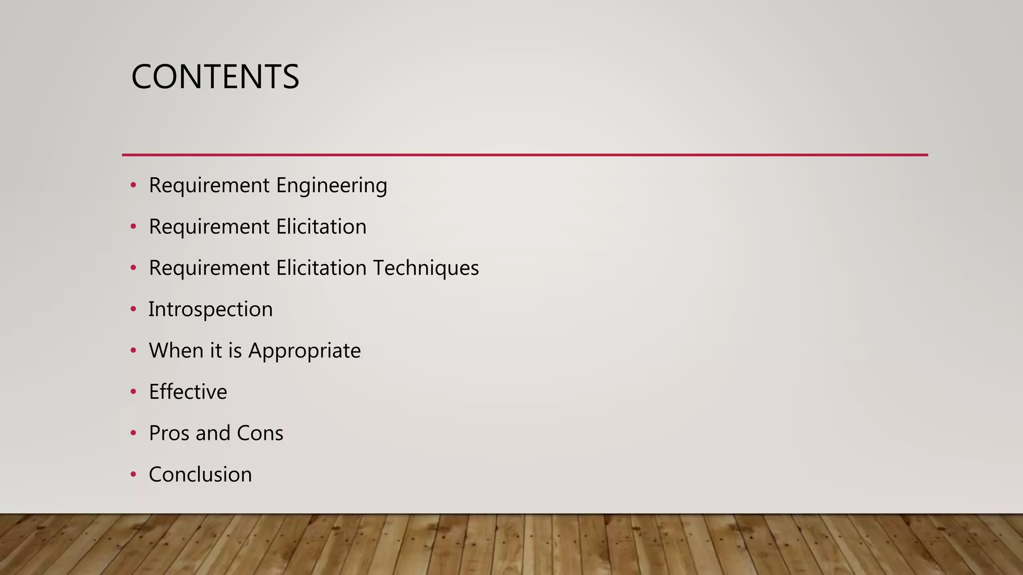 Introspection. Software Requirement Elicitation Technique | PPT