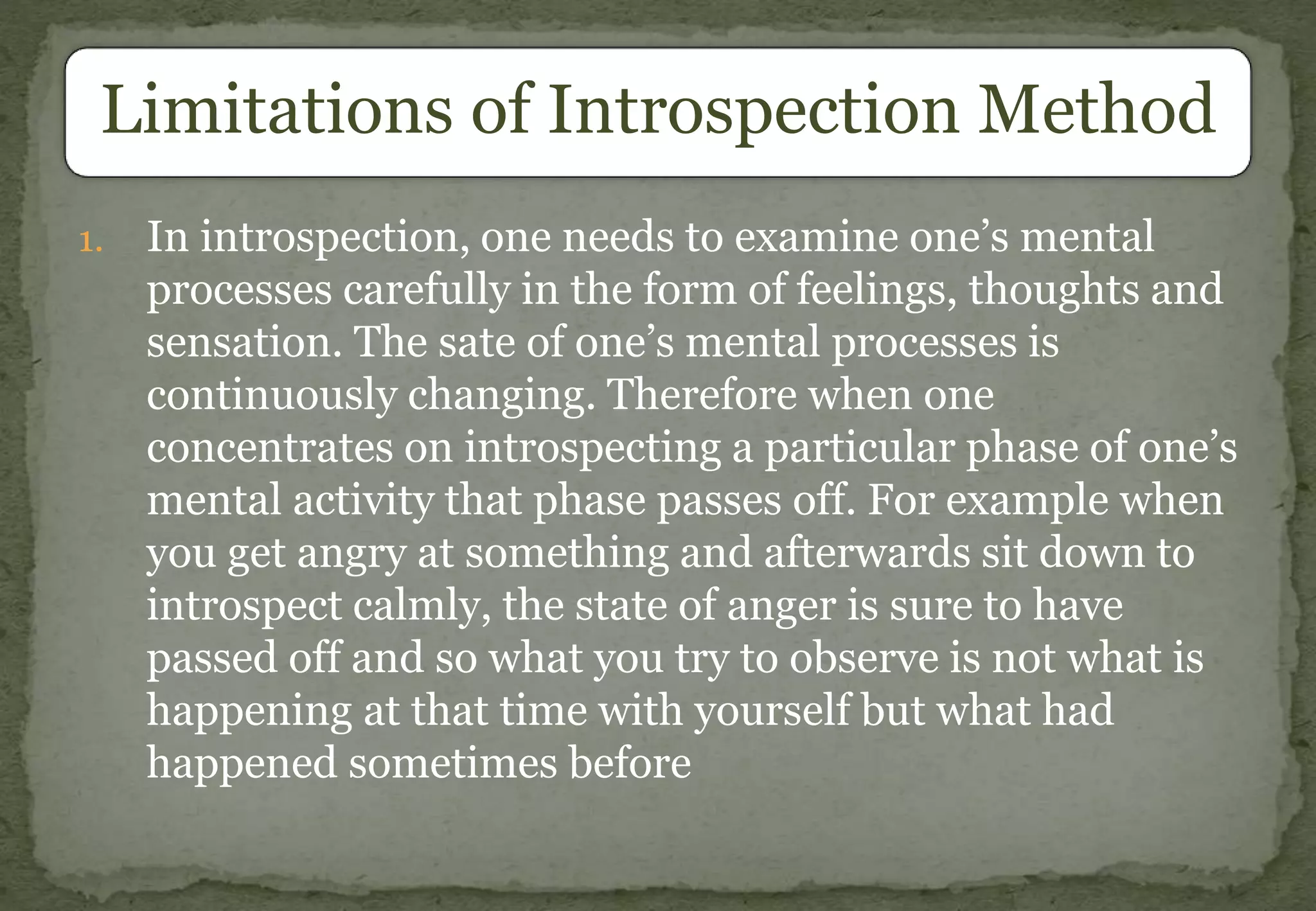 Introspection method | PPTX