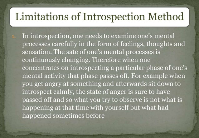 Introspection method | PPTX