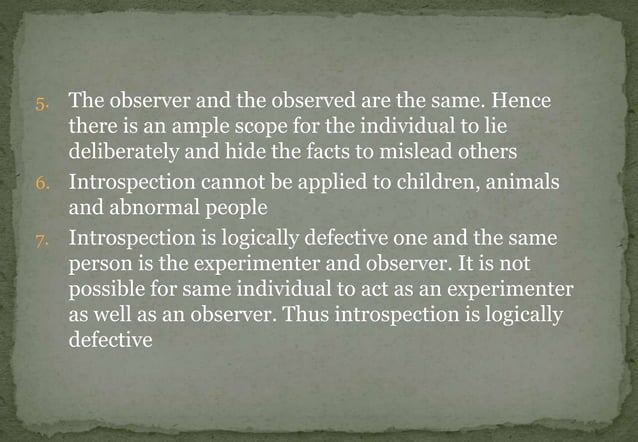 Introspection method | PPTX