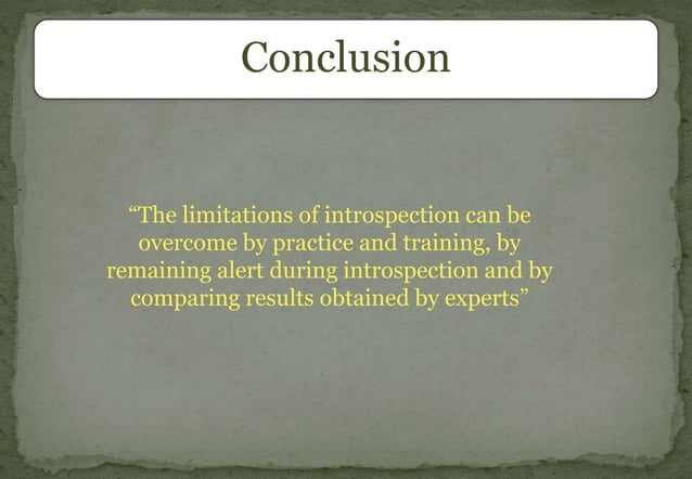 Introspection method | PPTX