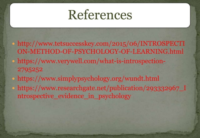 Introspection method | PPT