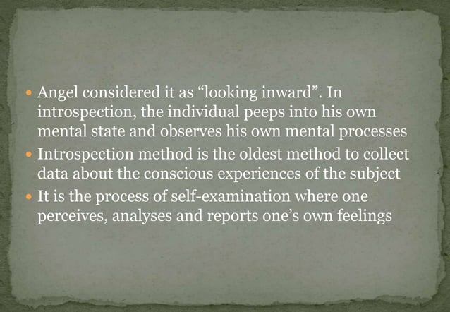 Introspection method | PPTX