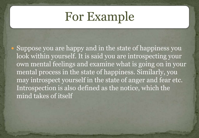 Introspection method | PPTX