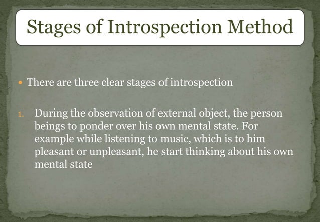 Introspection method | PPTX