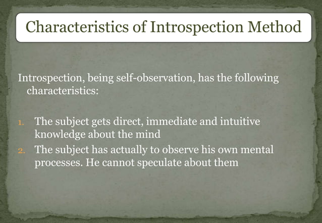 Introspection method | PPTX