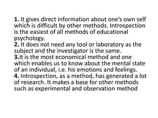 Introspection method presentation | PPTX | Mental Health | Diseases and Conditions