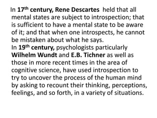 Introspection method presentation | PPTX