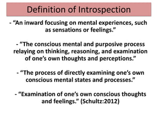 Introspection method presentation | PPT