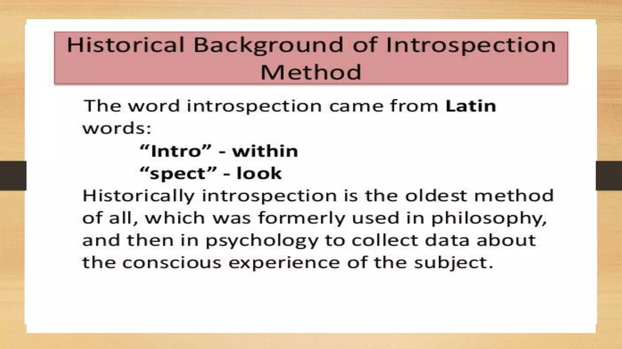 Introspection | PPTX