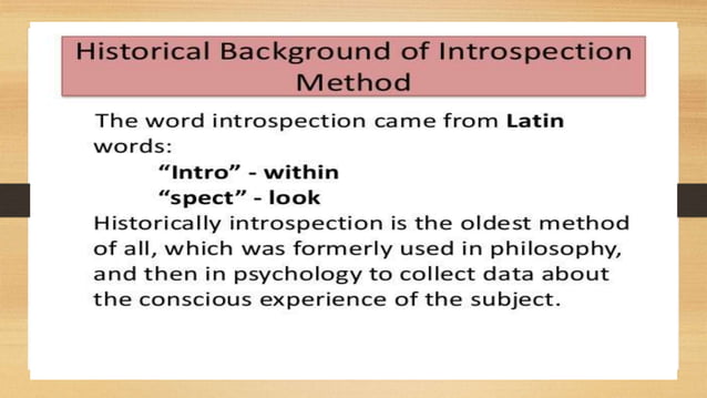 Introspection | PPTX