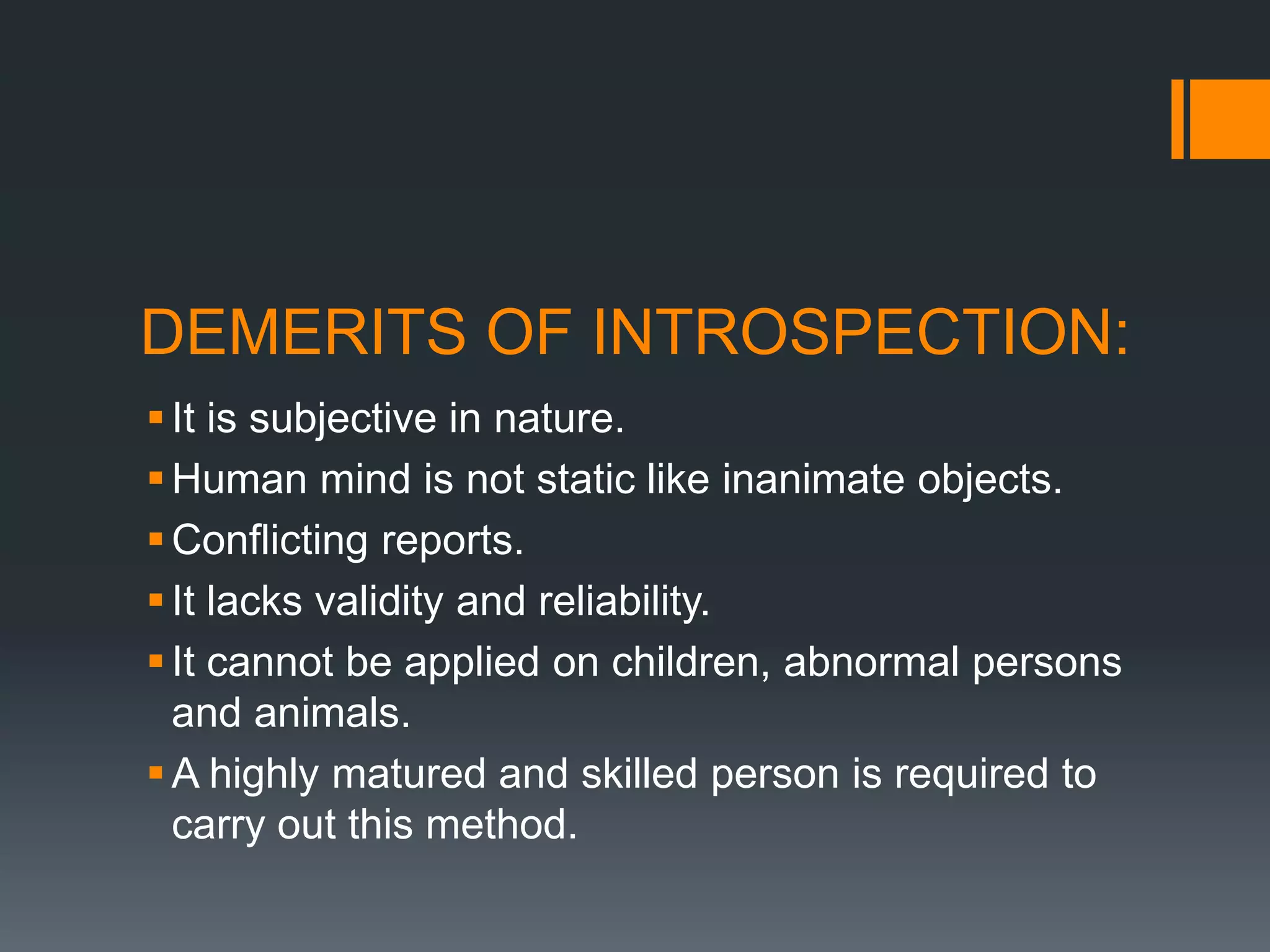 Introspection - Introspective Method in Research Methodology | PPT