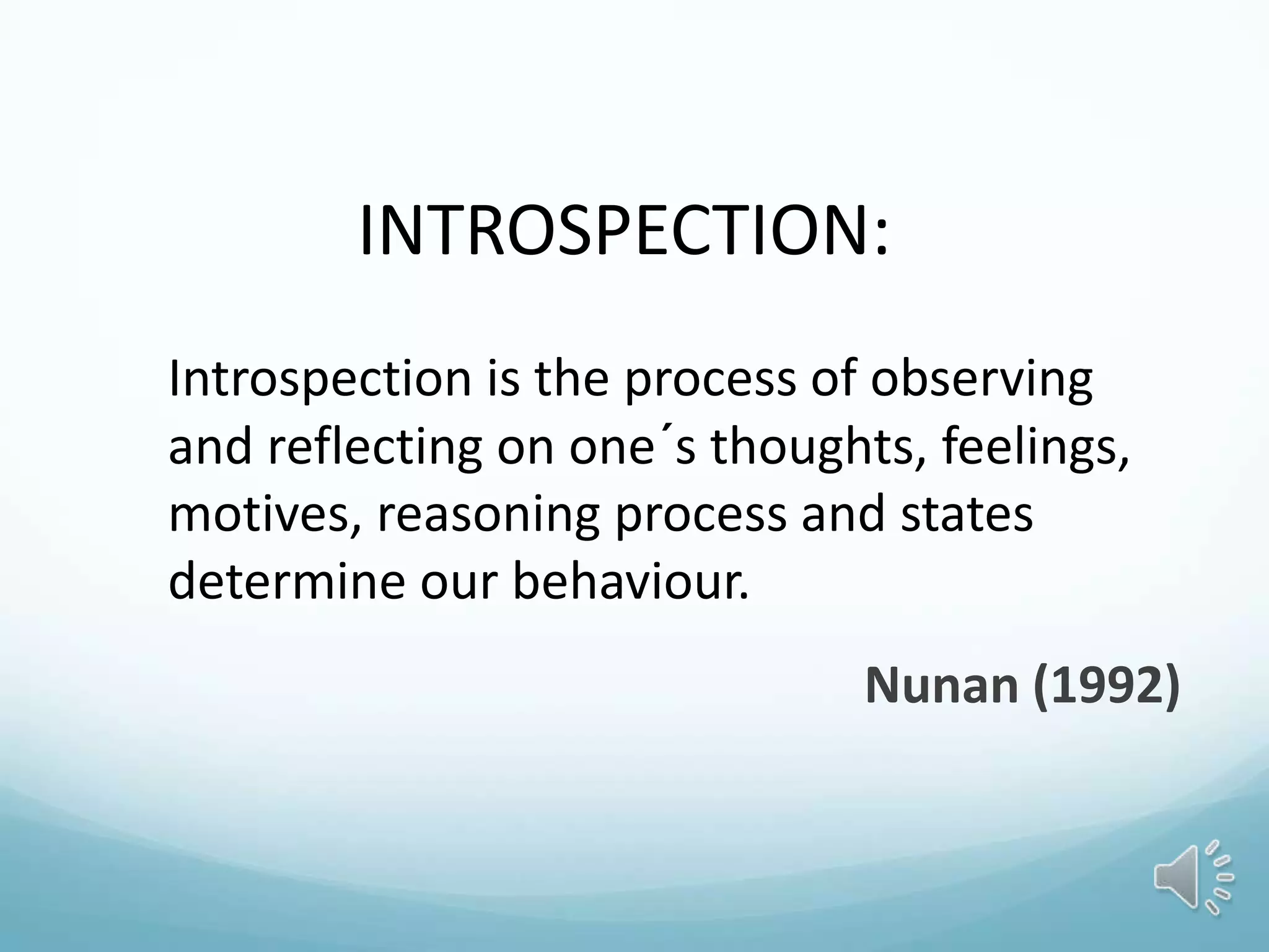 Introspective techniques | PPTX | Educational Assessment | Education