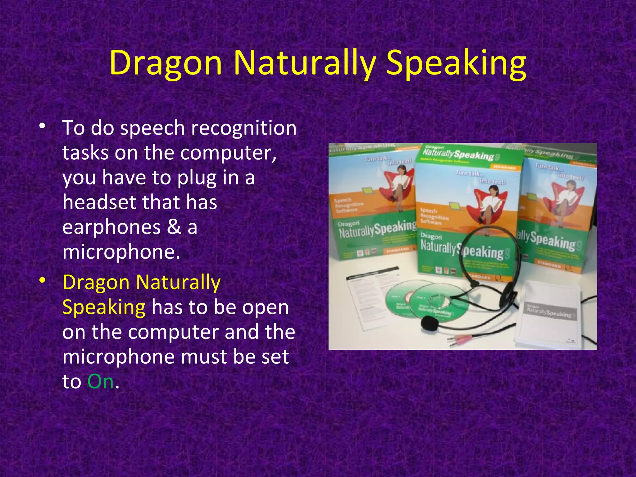 Intro speech recognition_dragon_ppt | PPT