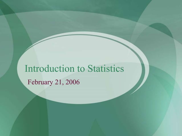 Intro statistics | PPT