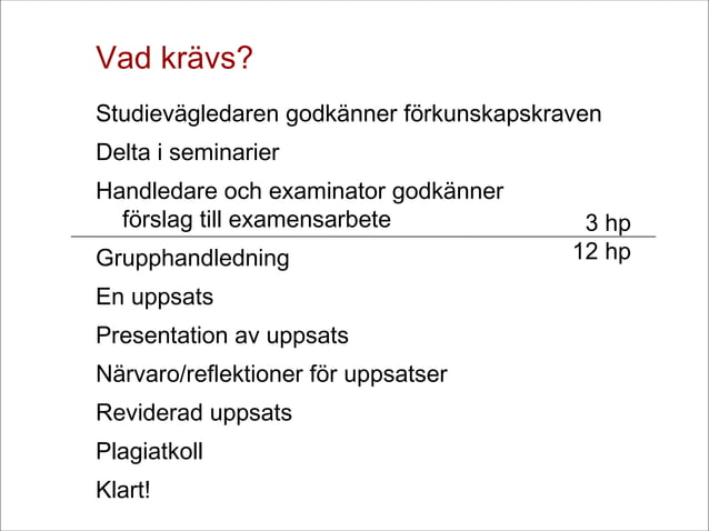 Introduktion till KEX | PPT