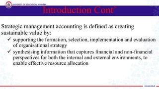 Intro strategic management accounting For MBA-Accounting | PDF ...