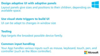 Introduction to universal windows platform(uwp) app development | PDF