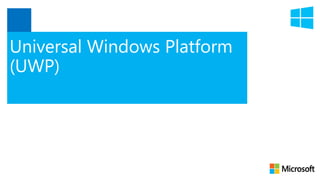 Introsuction to universal windows platform(uwp) app development | PPT