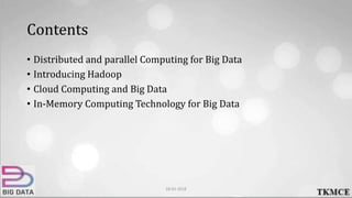 Introducing Technologies for Handling Big Data by Jaseela | PPTX