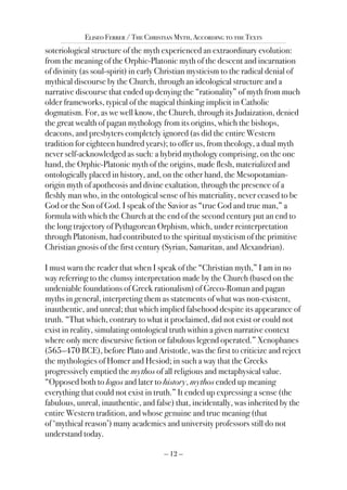 Eliseo Ferrer / The Christian Myth, According to the Texts ...